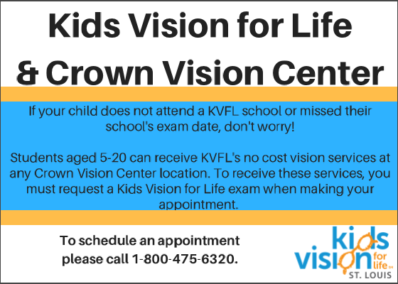 Crown Vision Center | Kids Vision for Life St. Louis